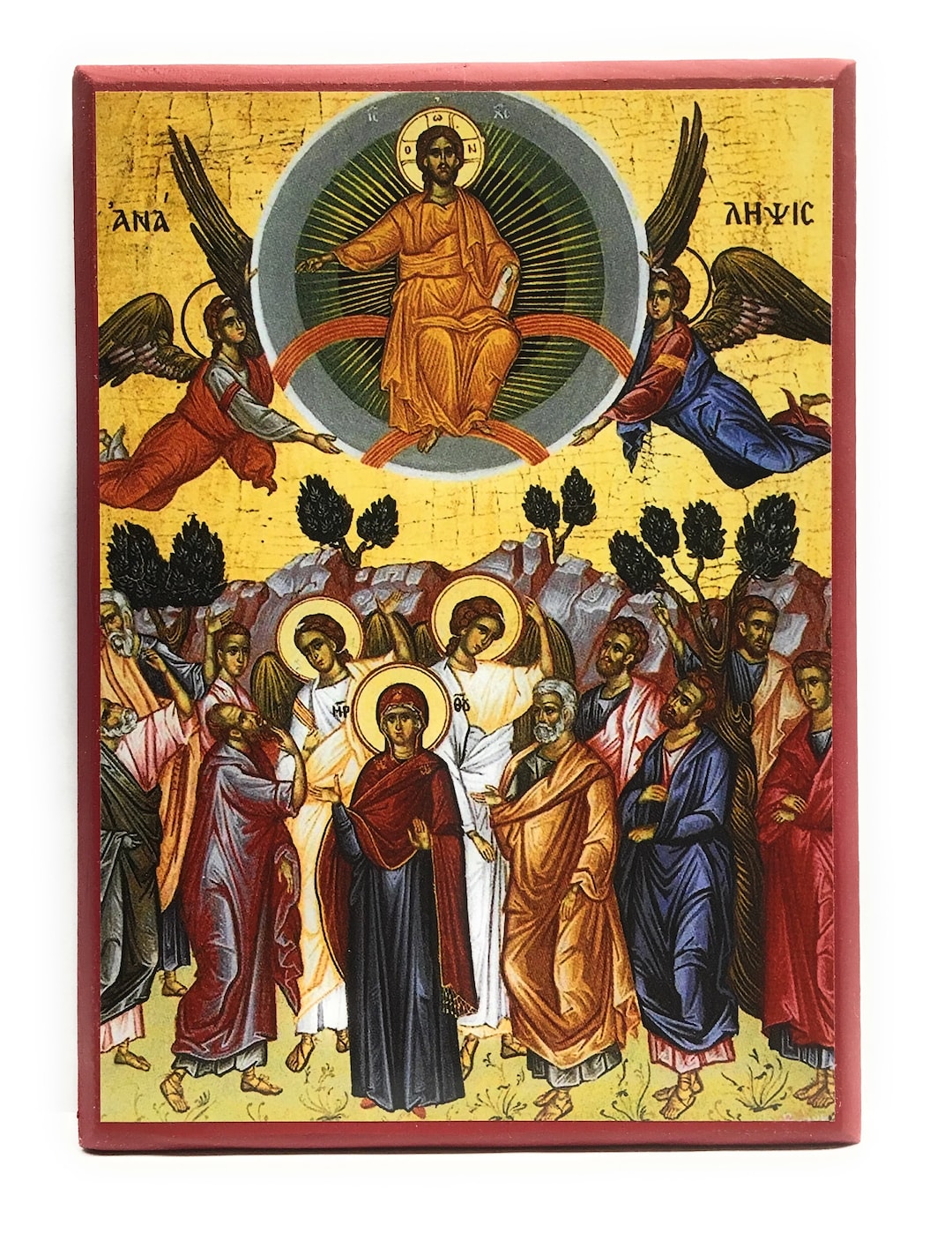 Orthodox Icon of the Ascension of Jesus Christ Into the Heavens on ...