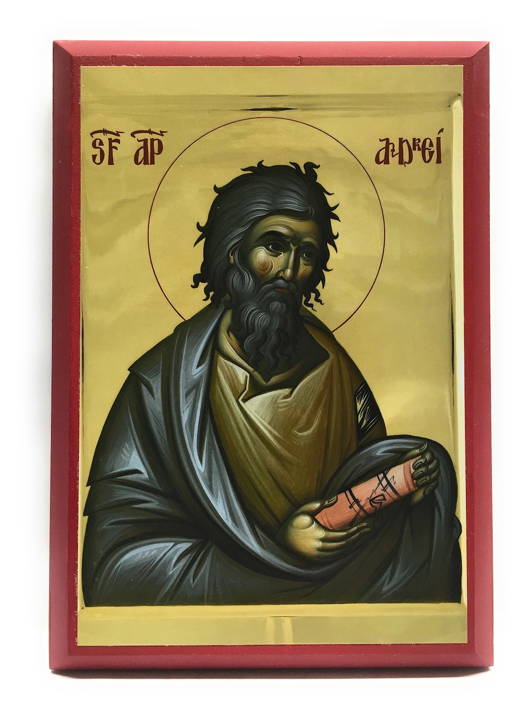 Orthodox Icon of St Andrew on Poplar Wood - Etsy