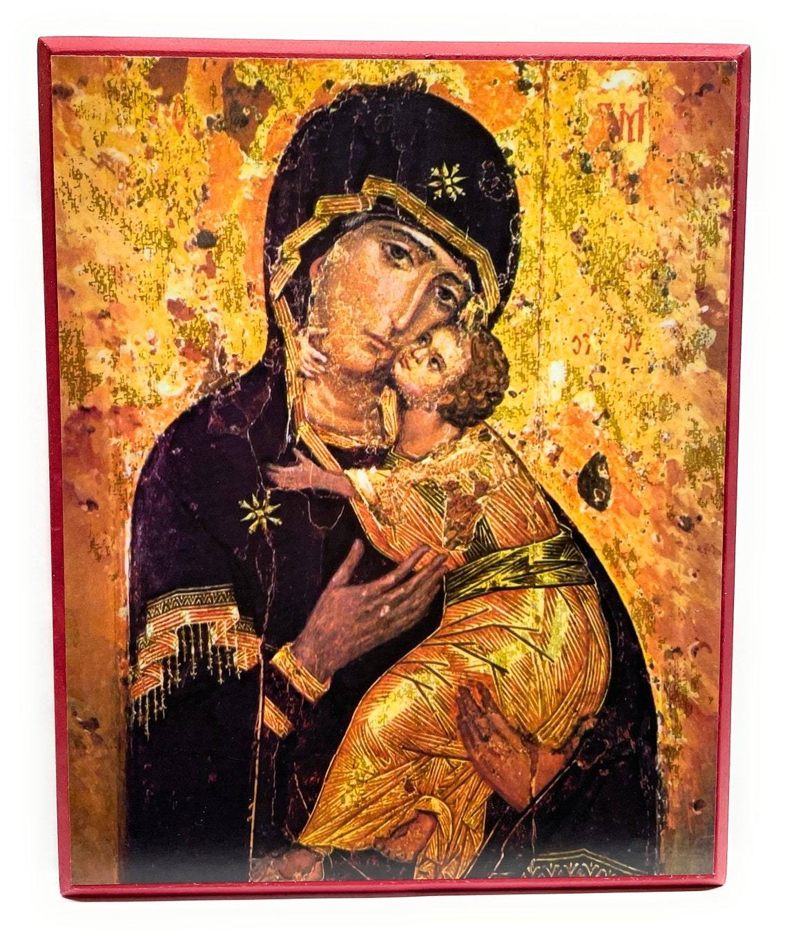 Orthodox Icon of the Holy Theotokos Virgin Mary – Vladimir on Poplar ...