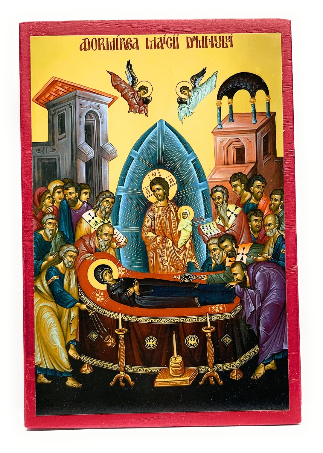 Orthodox Icon of the Dormition of the Mother of God Holy Virgin ...