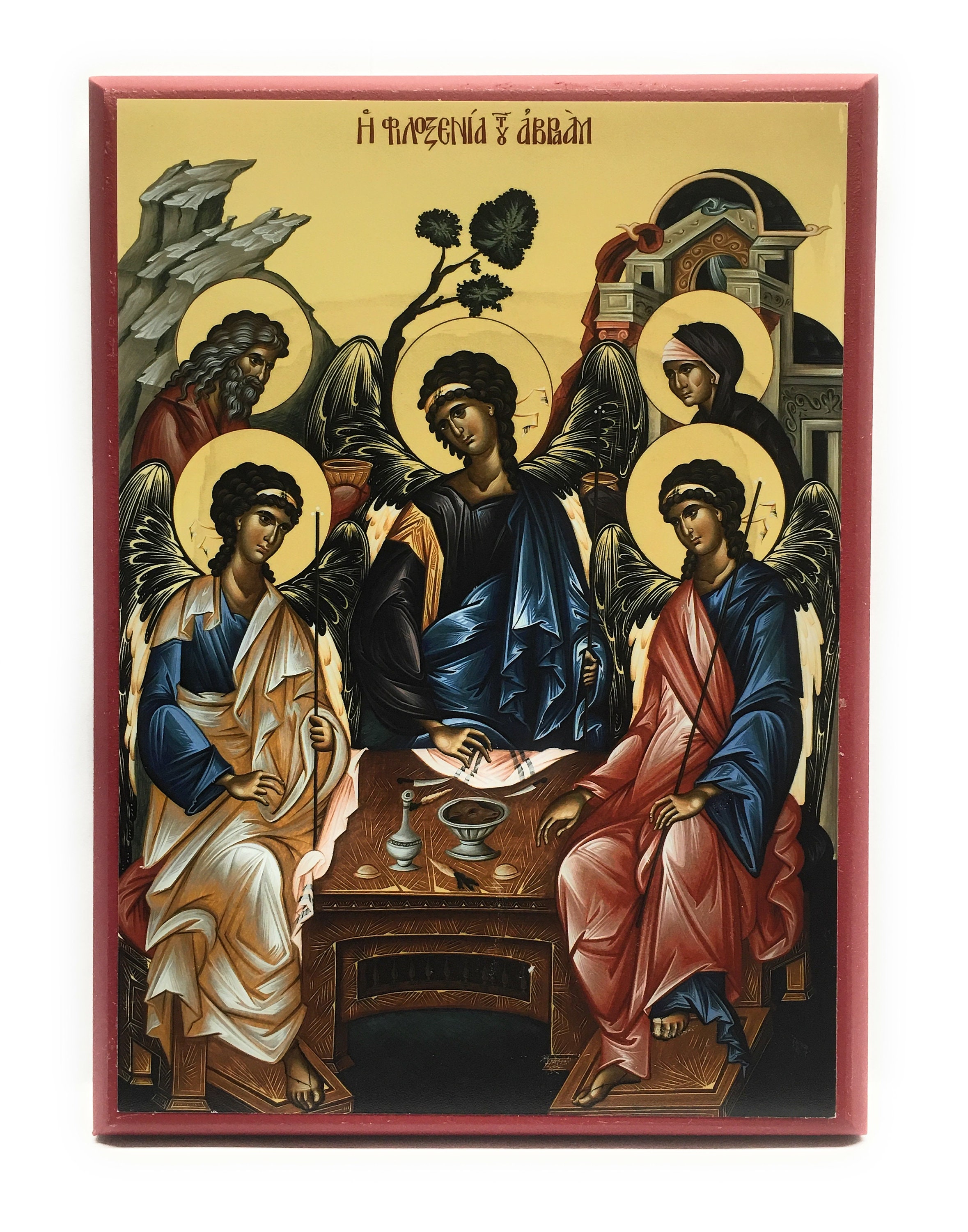 Orthodox Icon of the Holy Trinity - the Hospitality of Abraham - on ...
