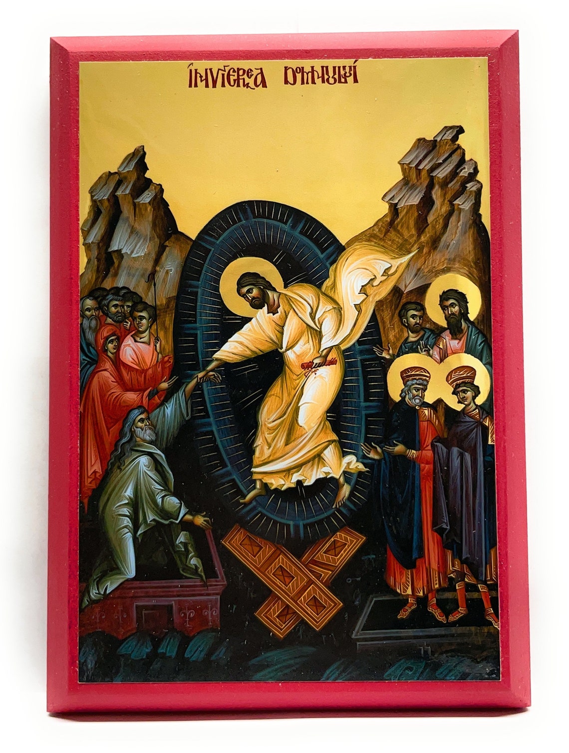 Orthodox Icon of the Resurrection of Jesus Christ for Pascha on Poplar ...
