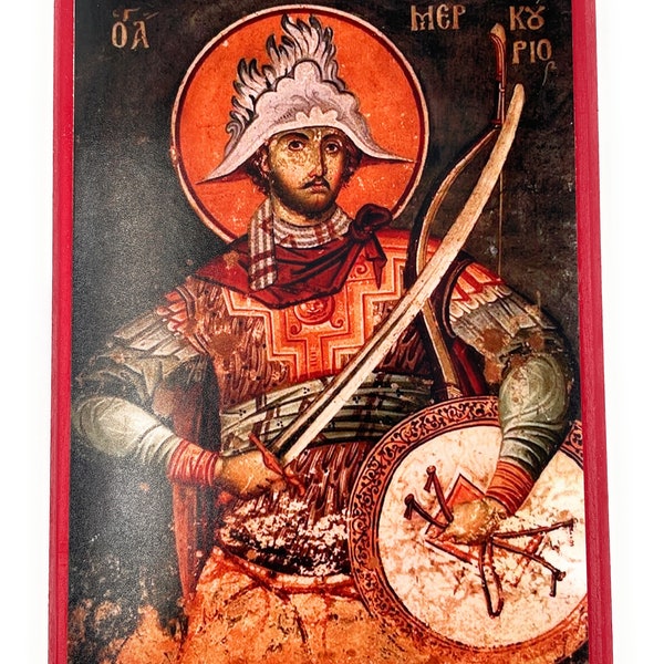 St Mercurius Icon - Etsy
