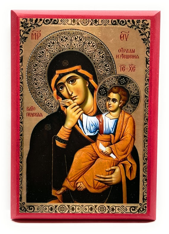 Orthodox Icon of the Holy Theotokos Virgin Mary of Divine - Etsy