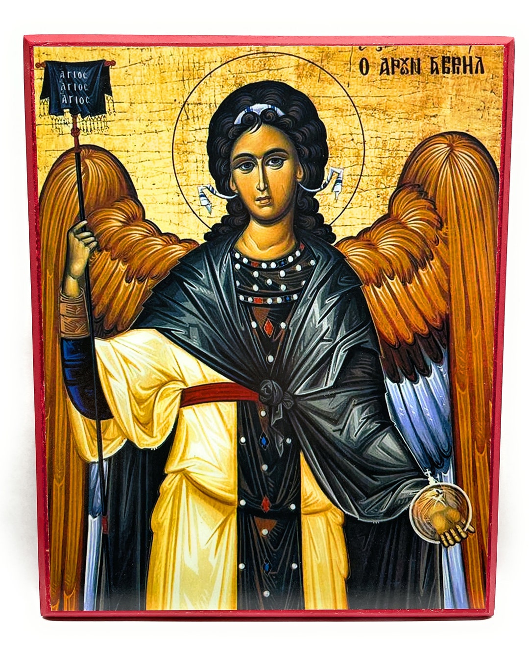Orthodox Icon of Archangel Gabriel the Herald of Glad Tidings on Poplar ...
