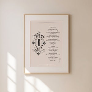 I Hate It Here, Tortured Poets Poster, Wall Art, Subtle Taylor Merch ...