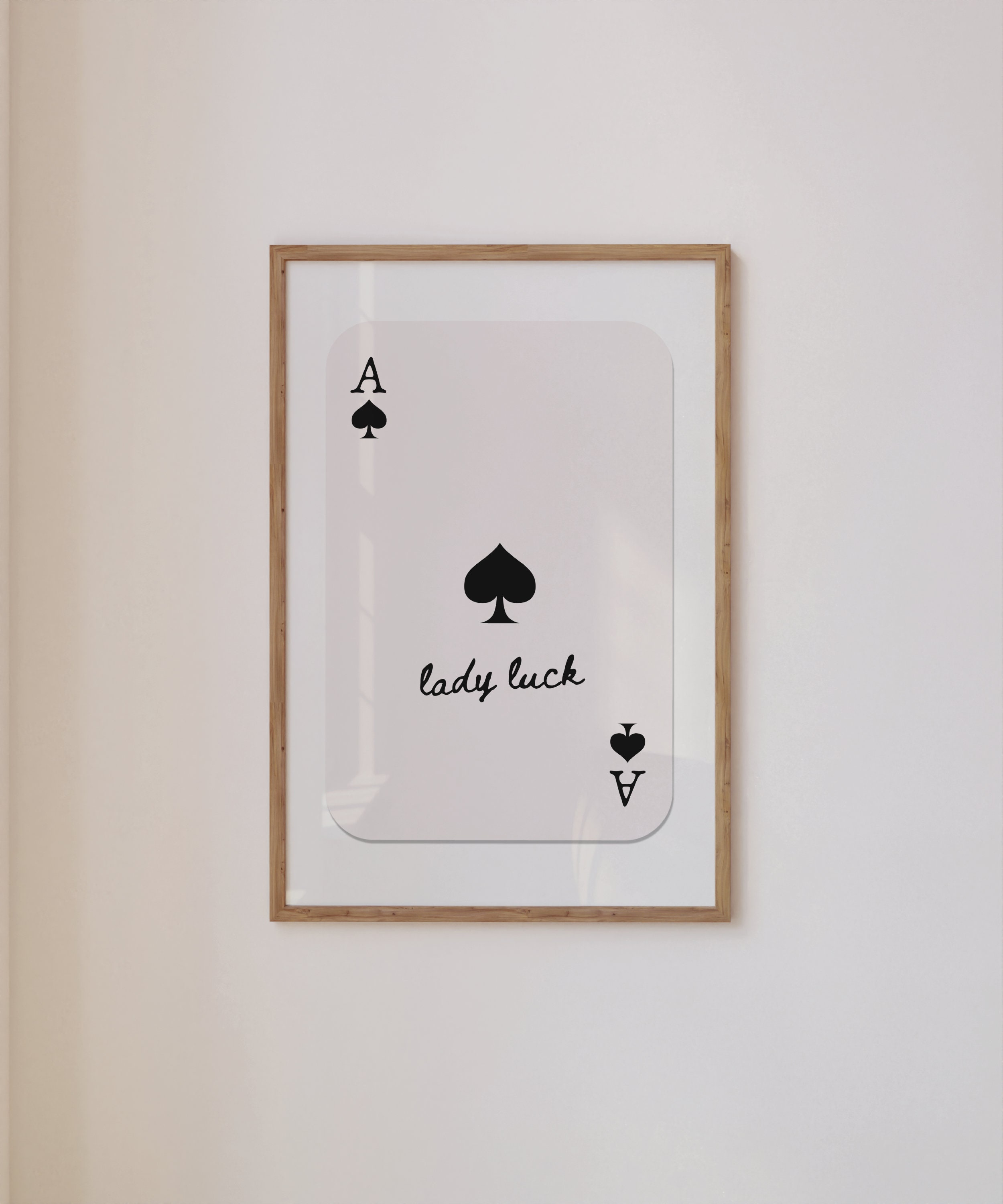 Trendy Vintage Wall Art, Ace of Spades, Playing Card Art, Dopamine ...