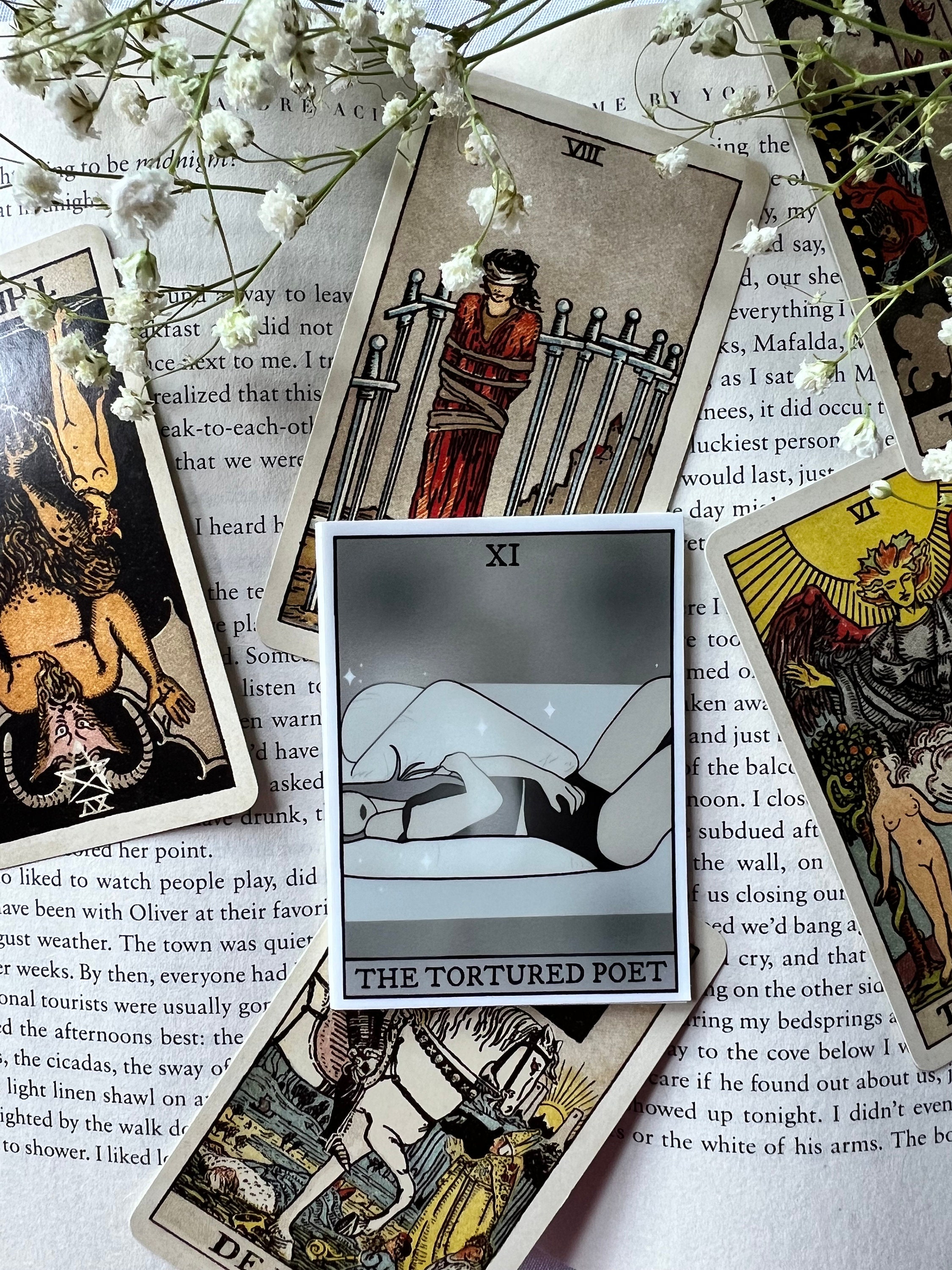 Taylor Tarot Card Sticker BUNDLE, Eras Tour Merch, Eras Tour Sticker ...