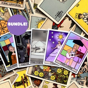 Taylor Tarot Card Sticker BUNDLE, Eras Tour Merch, Eras Tour Sticker ...