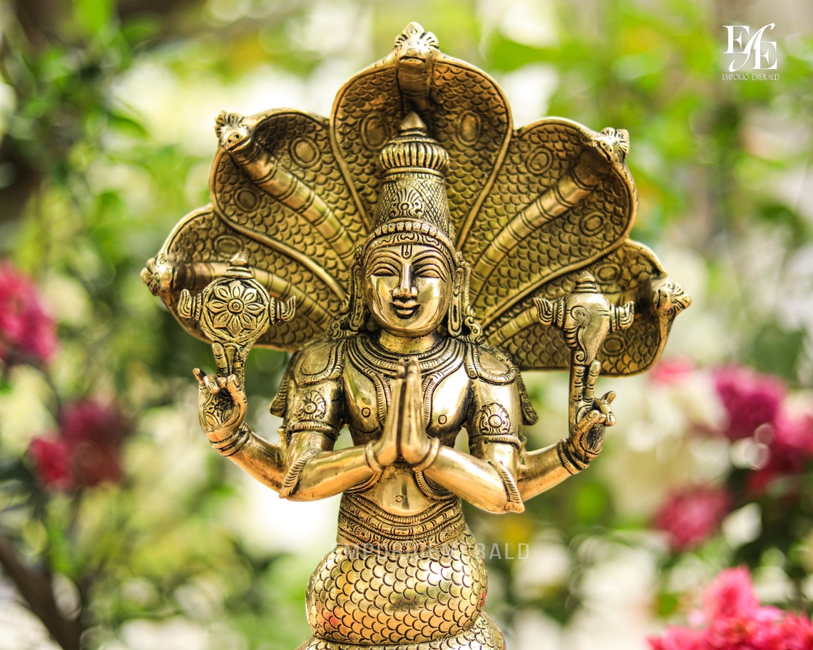 38 Cm Patanjali Statue Patanjali With Patina Hindu God | Etsy