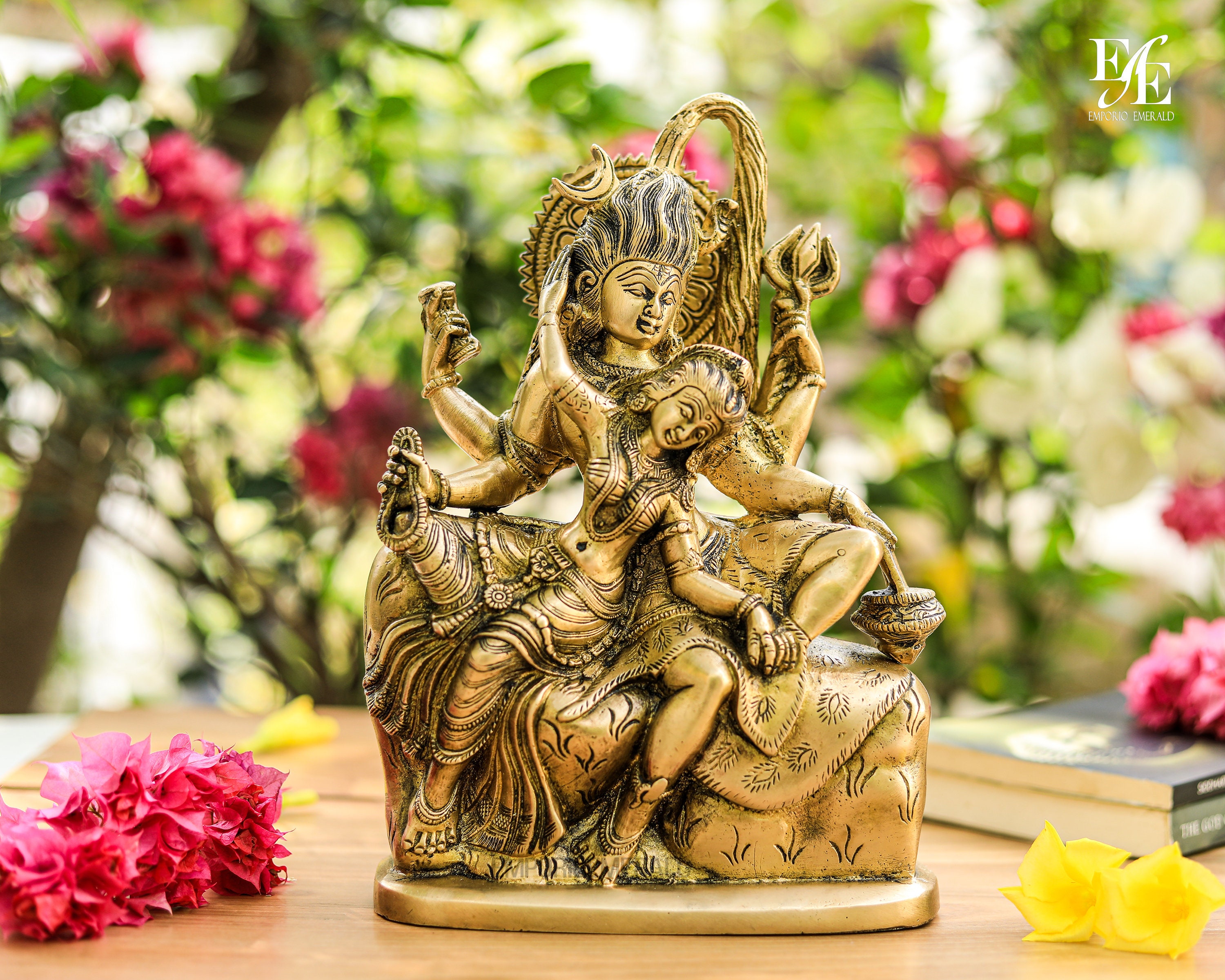 28 Cm Shiva Parvati Statue Shiv Parvati Outdoor Statues Yoga | Etsy UK