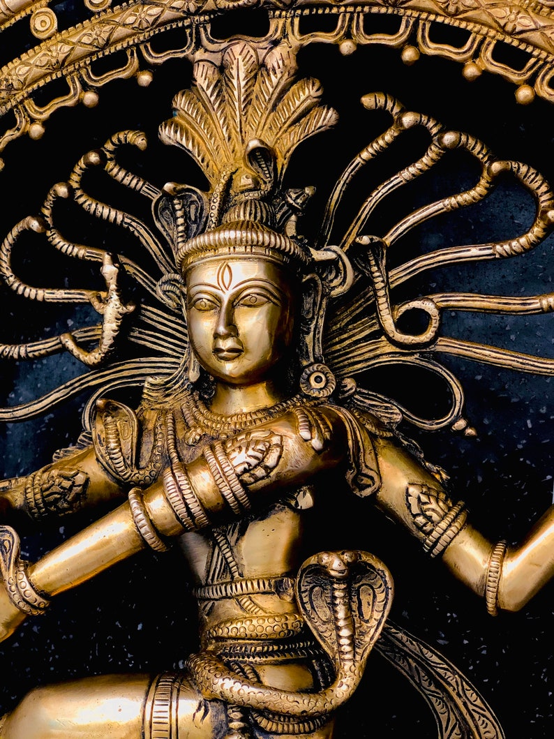 Dancing Shiva Idol 70 Cm/28 Inch Brass Natraj Statue Natarajan - Etsy