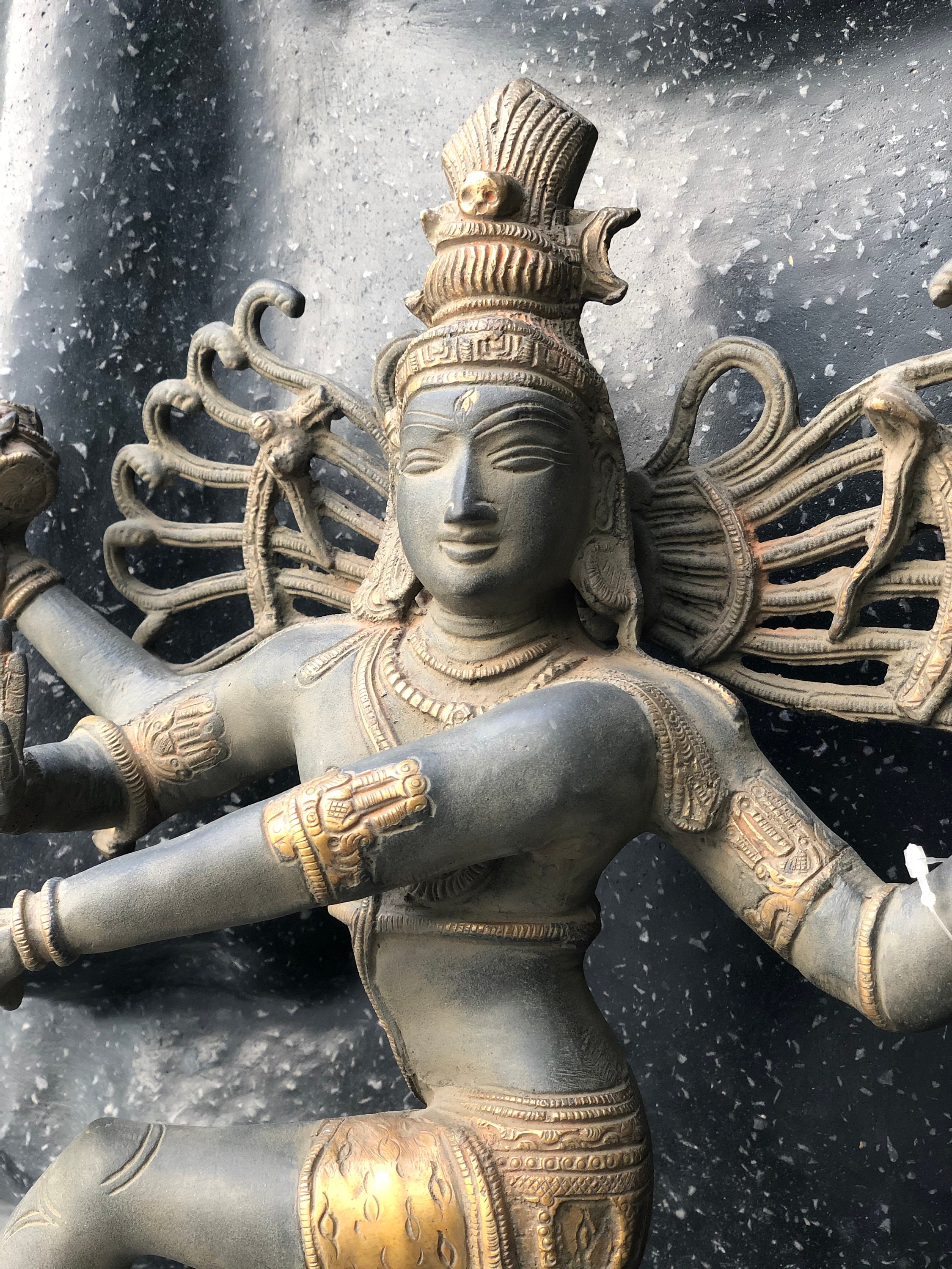 Nataraja Sculpture Dancing Shiva idol Natraj statue Temple Mandir Altar ...