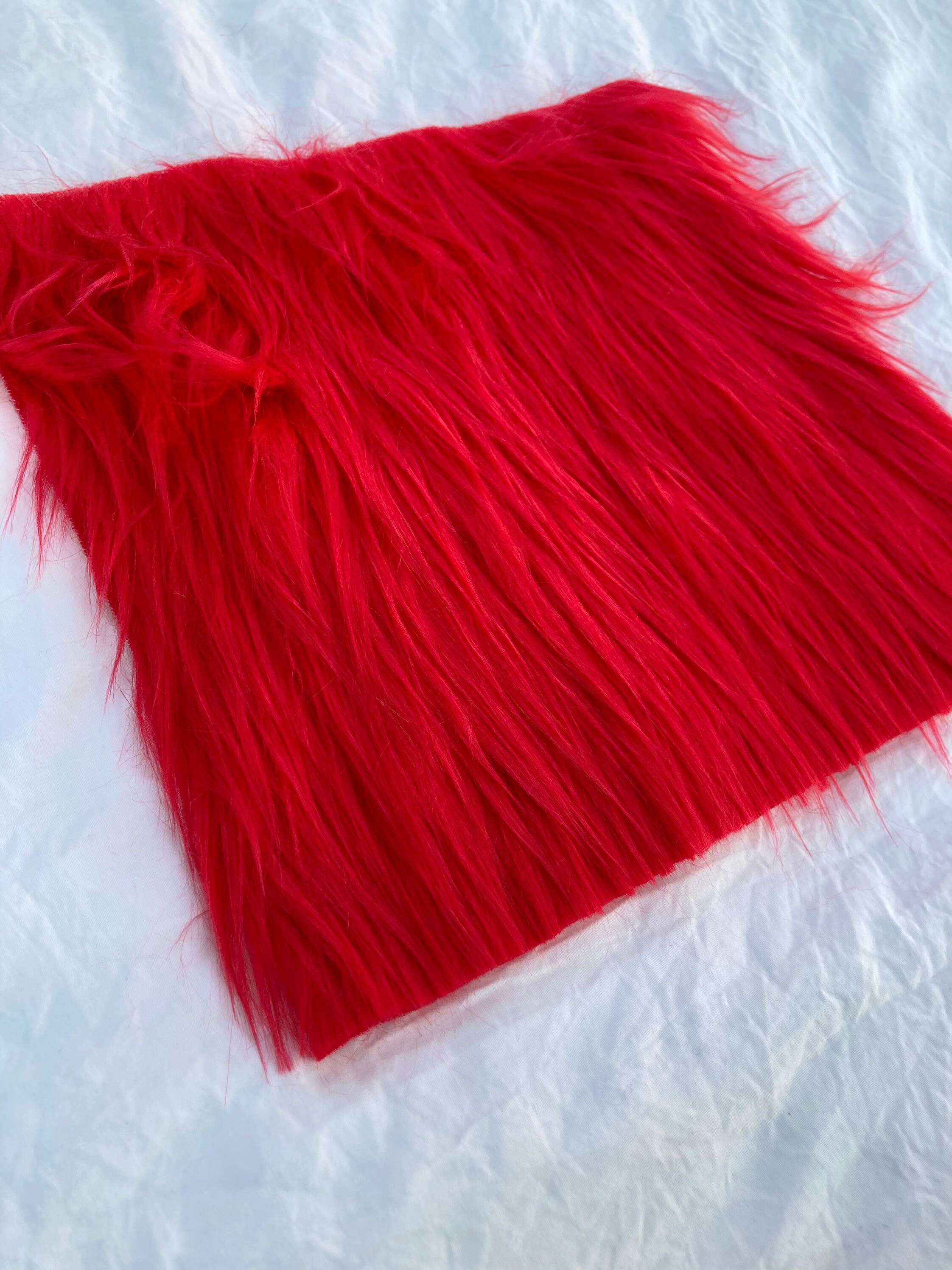 Faux Fur Squares Multi Color Shaggy Long Pile Soft Faux Fur | Etsy