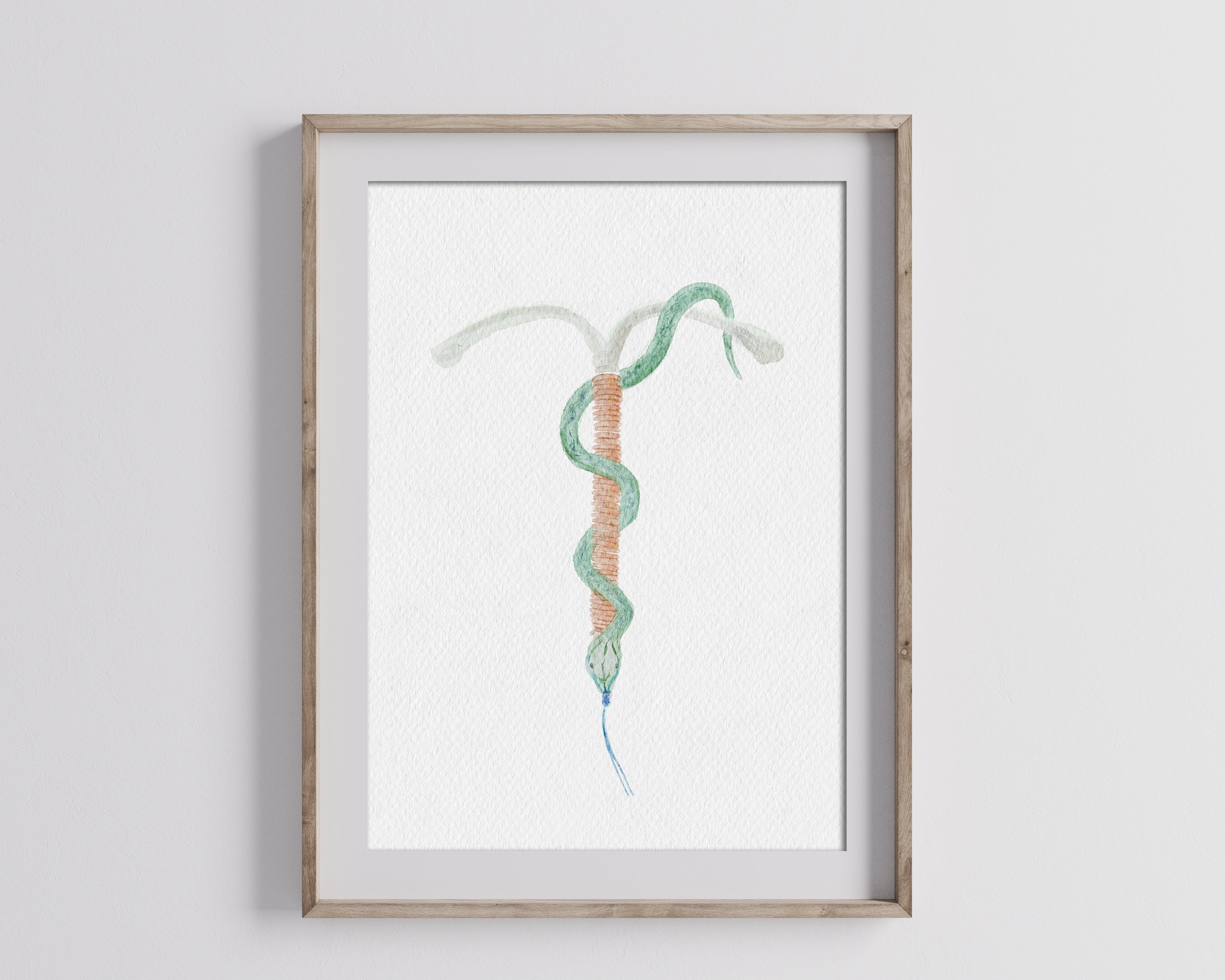 IUD Watercolor Print, Reproductive Rights Feminist Art - Etsy