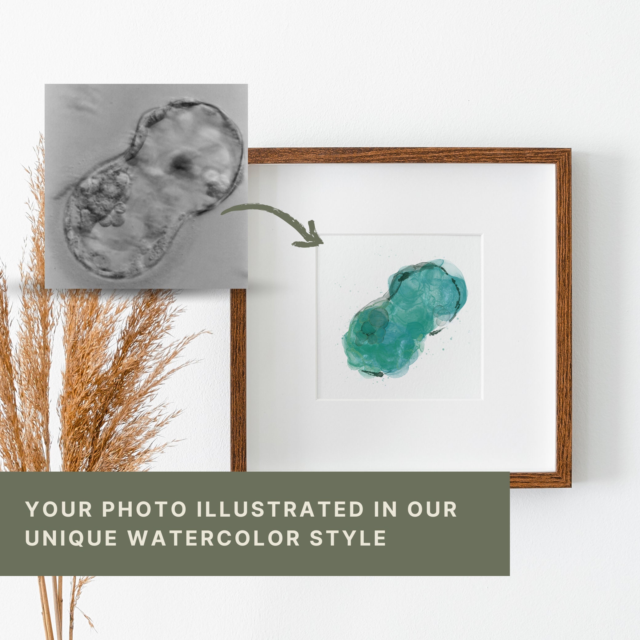 Custom Embryo Art IVF Embryo Painting IVF Embryo Art - Etsy