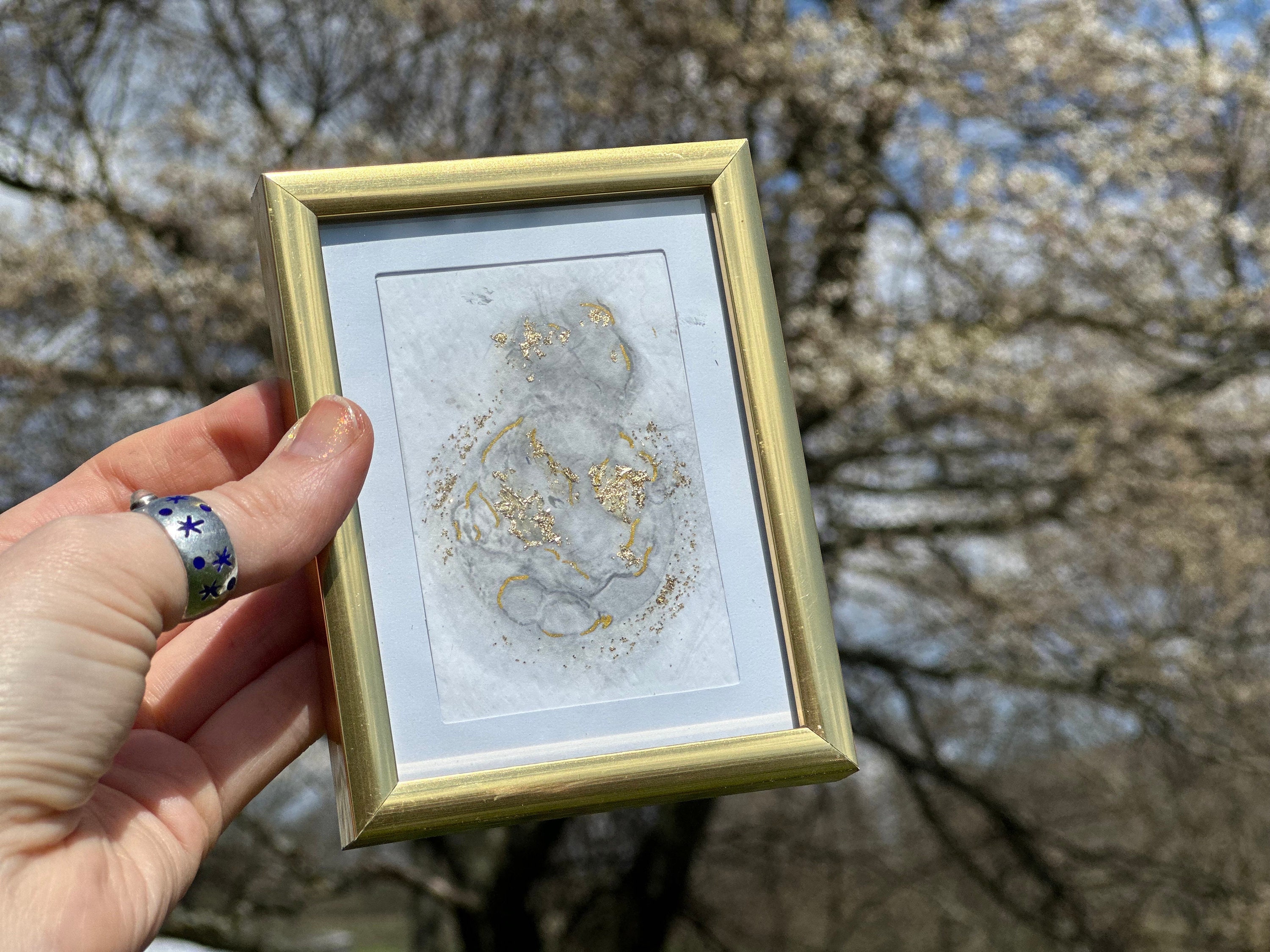 Custom Miniature Embryo Art, Framed Embryo Art, IVF Embryo Painting ...