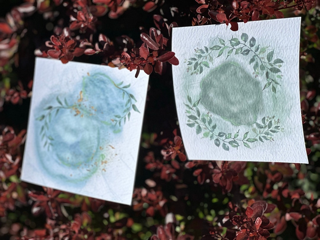 Custom Botanical Embryo Art, Woodland IVF Embryo Painting, IVF Embryo ...