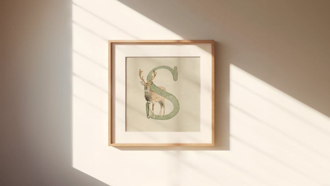 Custom Watercolor Letter Painting, Watercolor Name Painting for Nursery ...