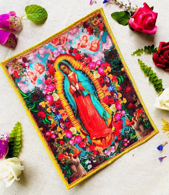 Iron on Patch Catholic Extra Large Our Lady of Guadalupe - Etsy