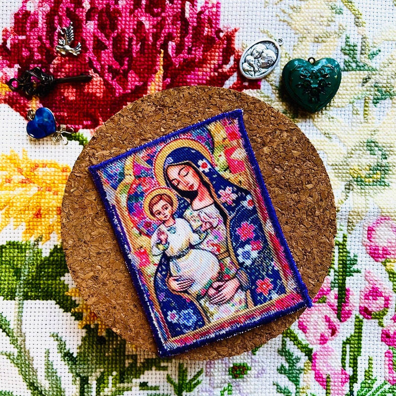Virgin Mary Pin - Etsy
