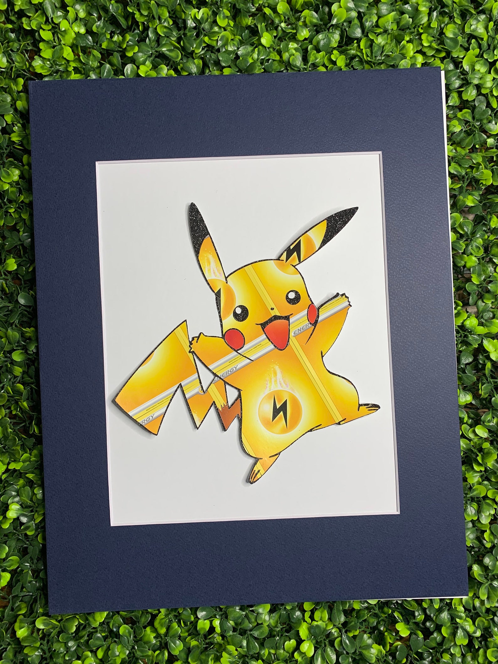 Pikachu Mosaic Pikachu Cut Out Framed Pikachu | Etsy