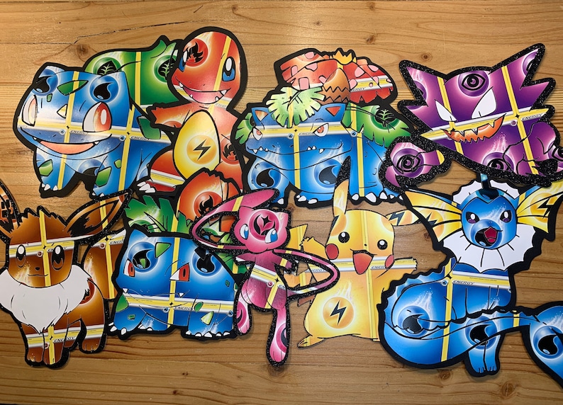 Custom Pokémon Energy Card Cutouts - Etsy