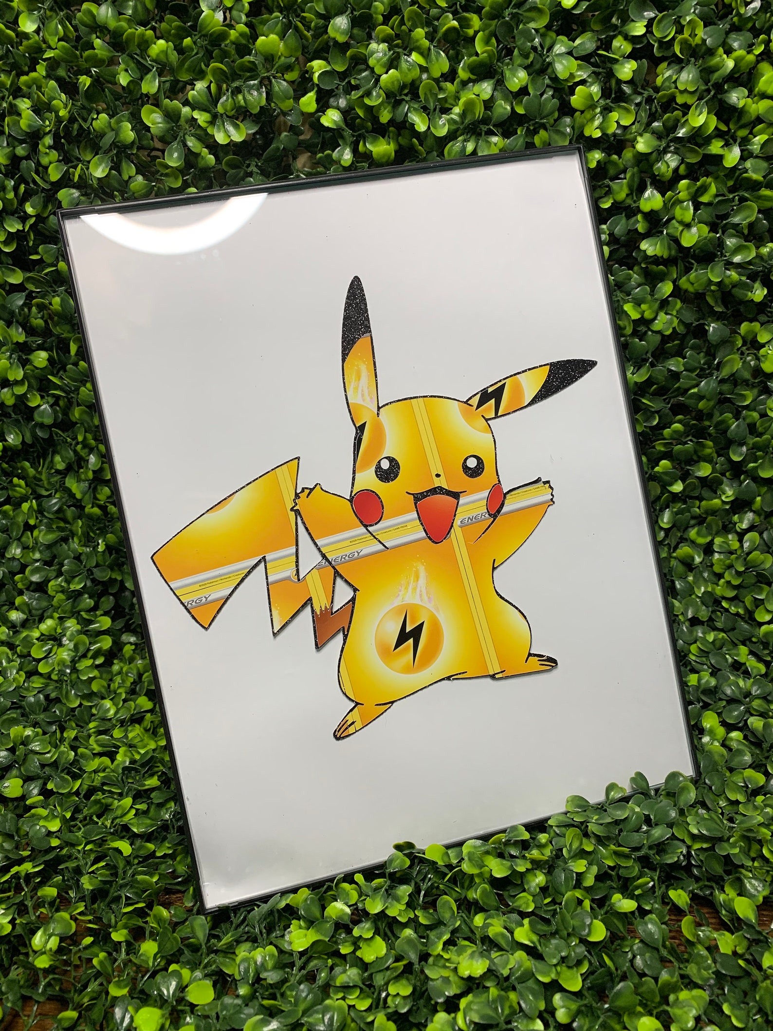 Pikachu Mosaic Pikachu Cut Out Framed Pikachu | Etsy