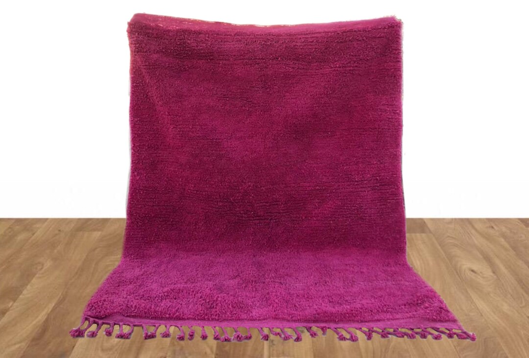 Fuchsia Pink Beniourain Rug, Pink, Berber Carpet Checker Berber Rugs ...