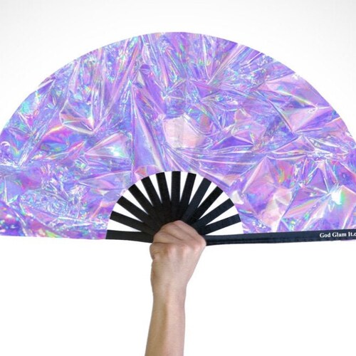 Crystal Satin Fan - Etsy