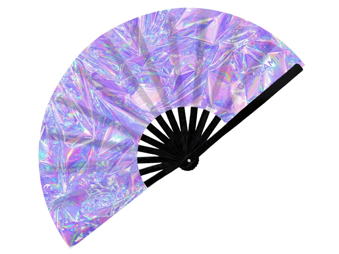 Crystal Satin Fan - Etsy