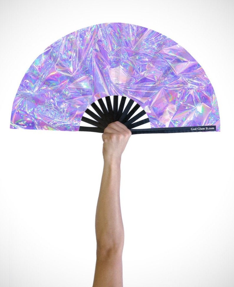 Crystal Satin Fan - Etsy