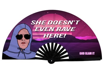The 3 Oracles Hand Fan / UV Glow Fan / Clacking Fan / Rave - Etsy