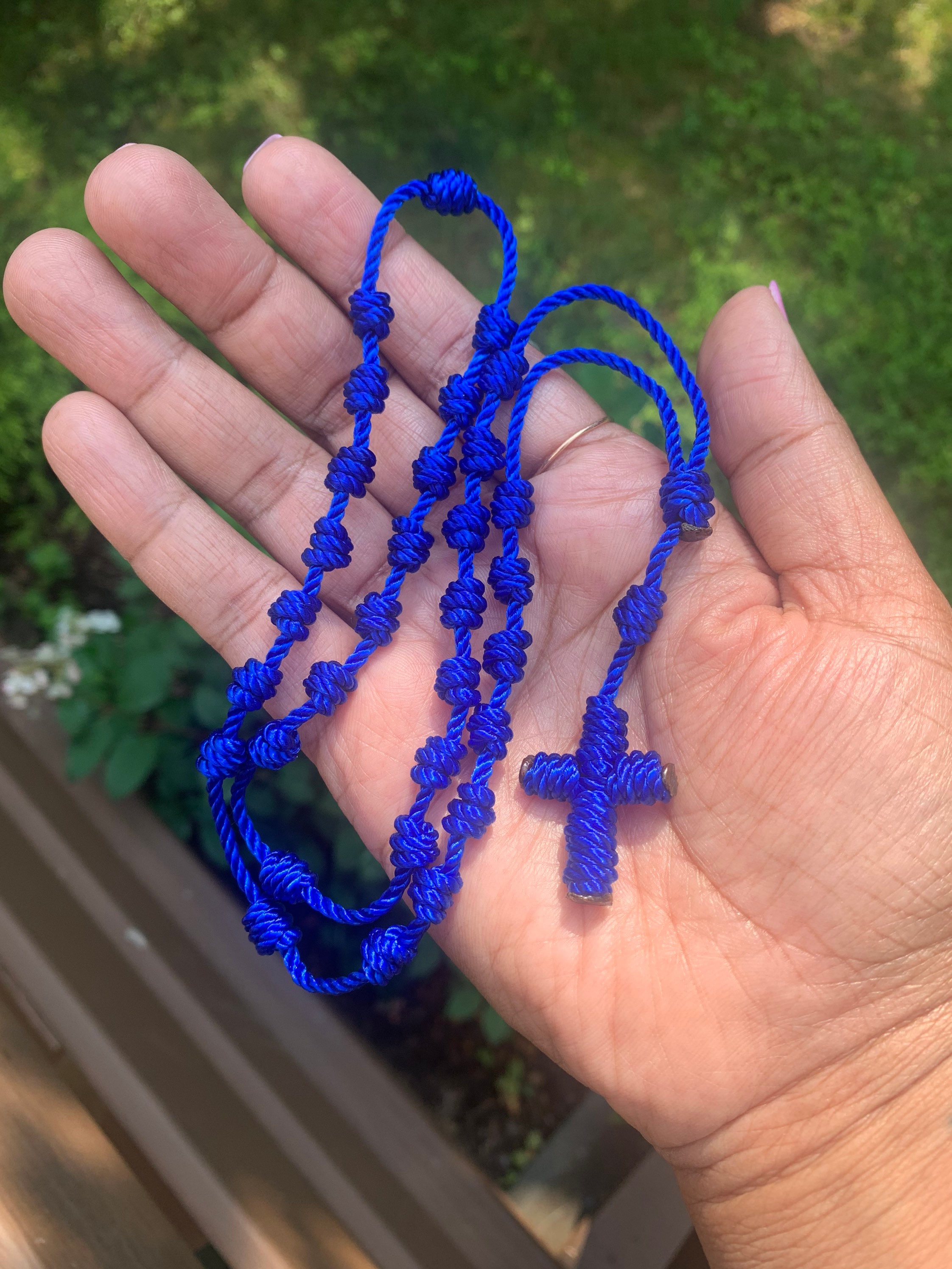 Knotted Anglican Rosary Necklace - Etsy