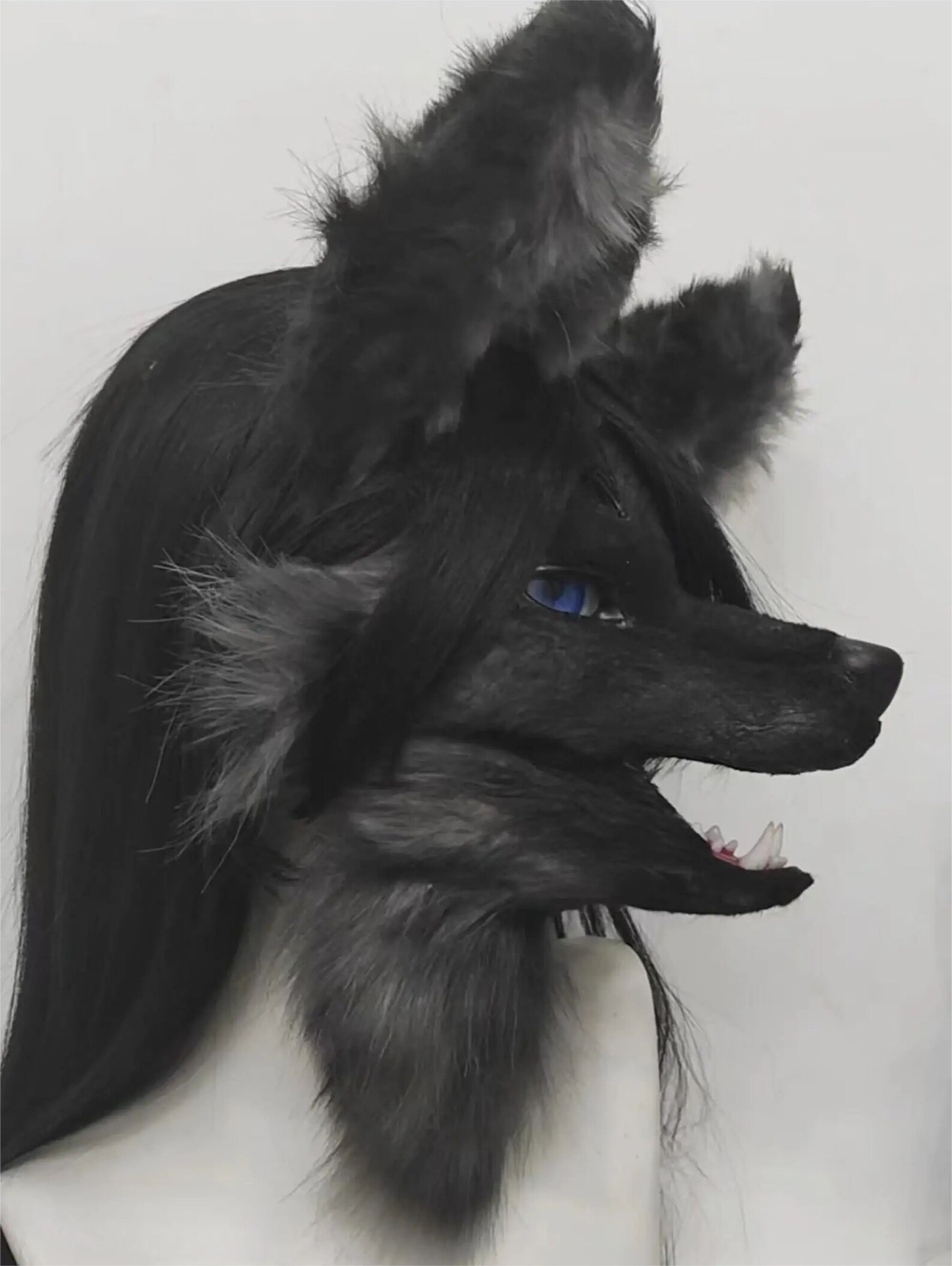 Realistic Fursuit Head,wolf Mask,furry Ears,movable Jaw,fantasy ...