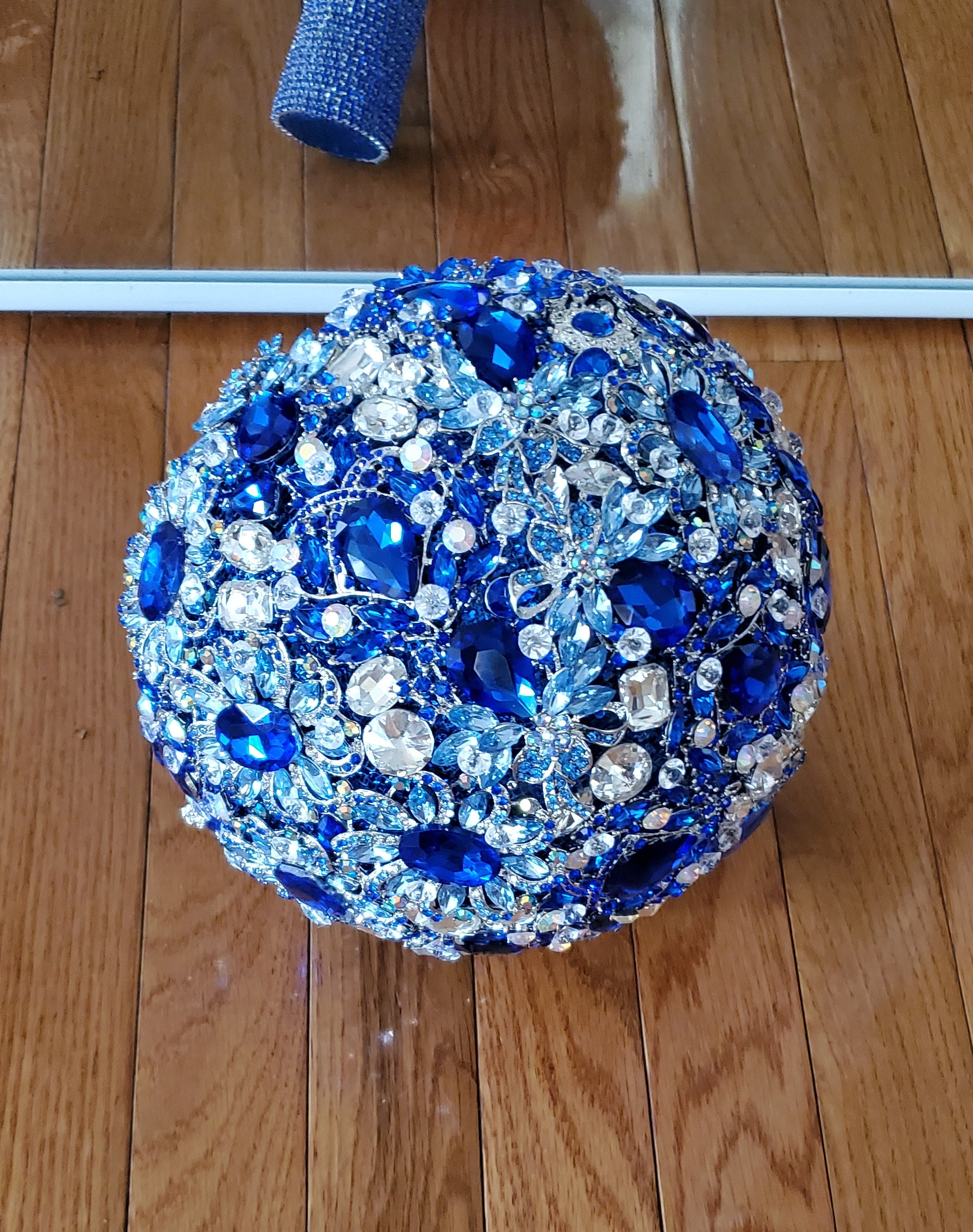Blue Brooch Bouquet | Brooch Bouquet | Blue Bouquet | Royal Blue ...