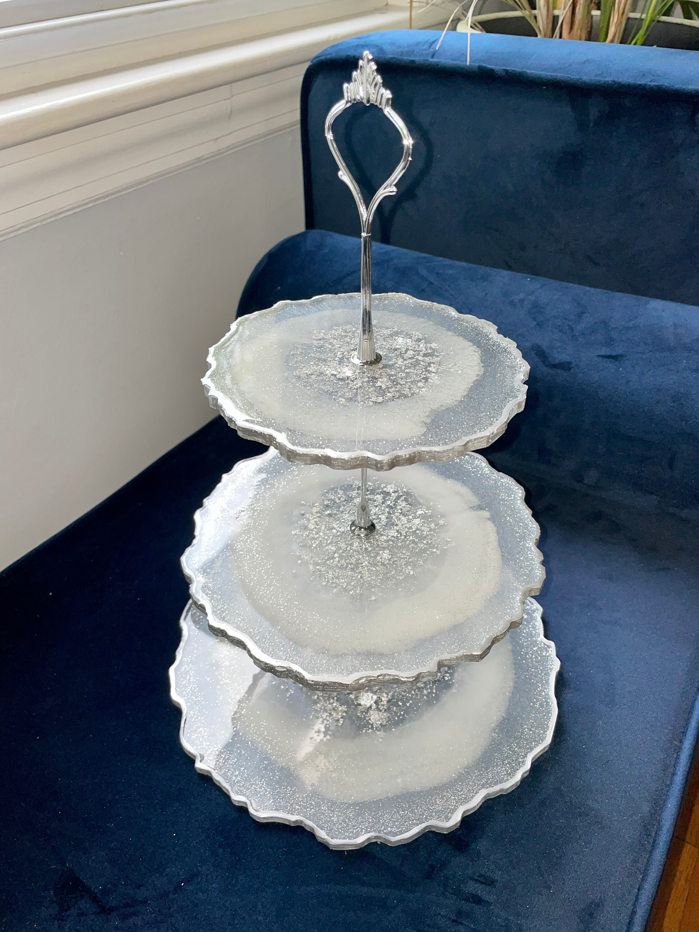Resin Dessert Three Tiered Cake Stand Serving Tray With | Etsy