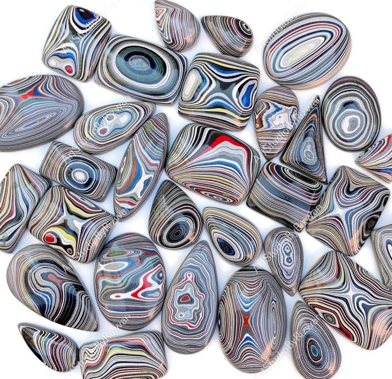 Fordite Cabochon Lot, Wholesale Lot by Weight With Different Shape and ...