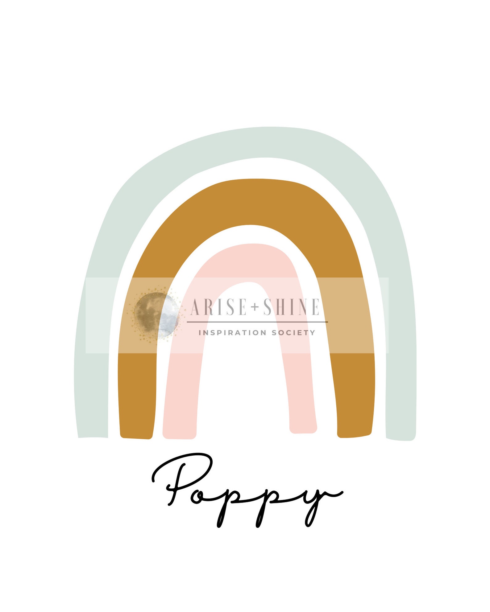 Personalized Name Rainbow Printable Wall Art - Etsy