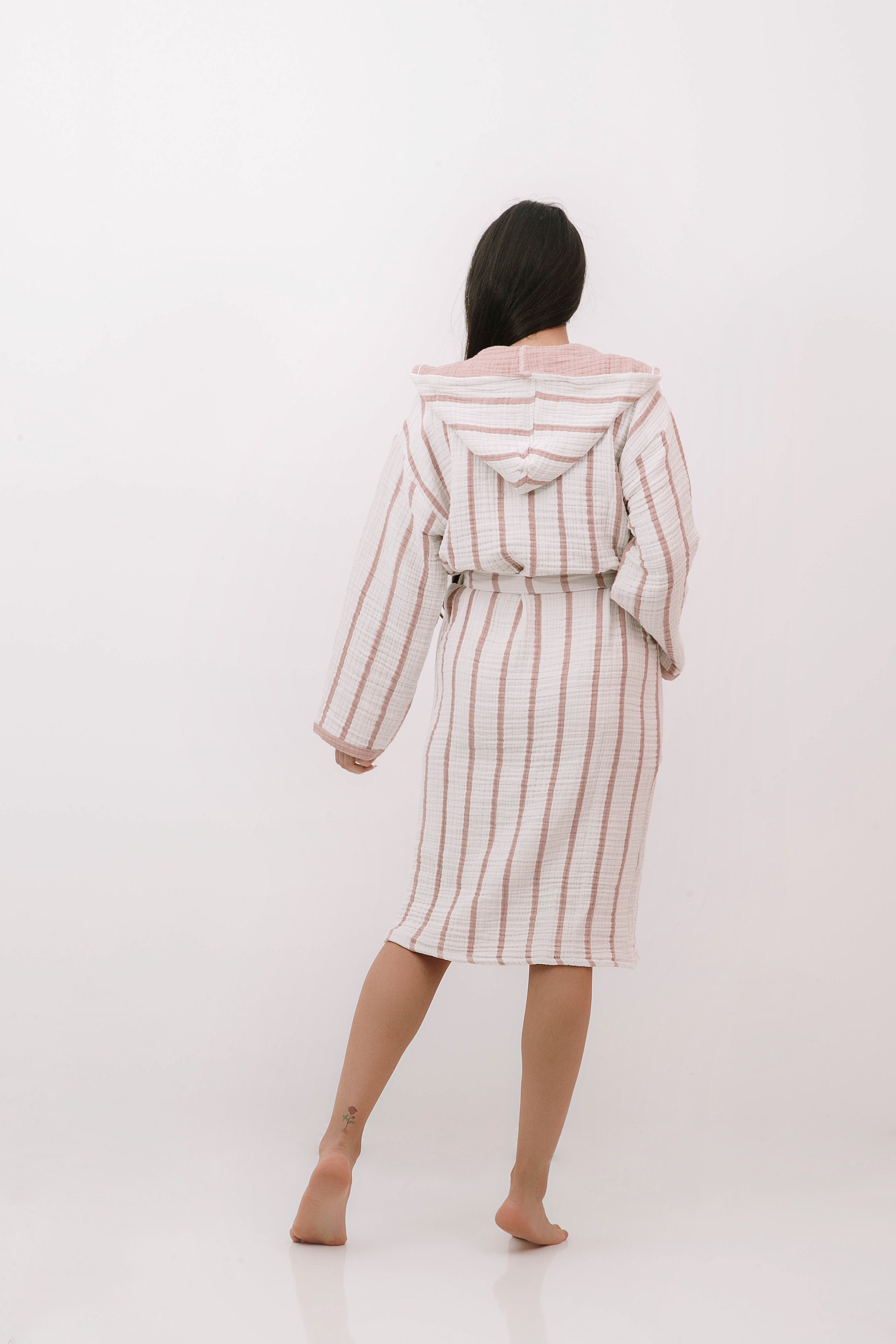 4 Layers Muslin Bathrobe Kimono Robe Bathrobe for Woman & | Etsy