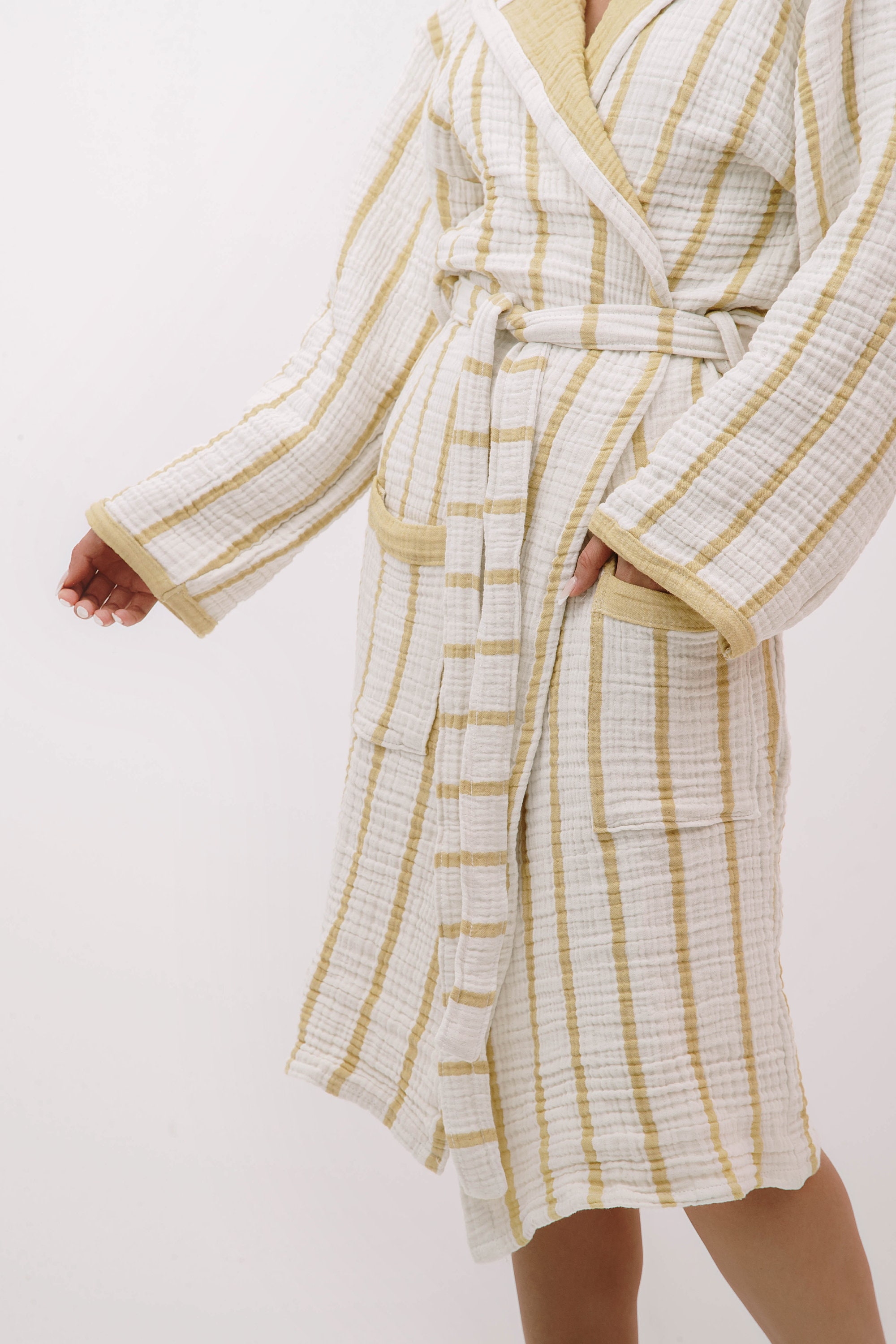 4 Layers Muslin Bathrobe Kimono Robe Bathrobe for Woman & | Etsy