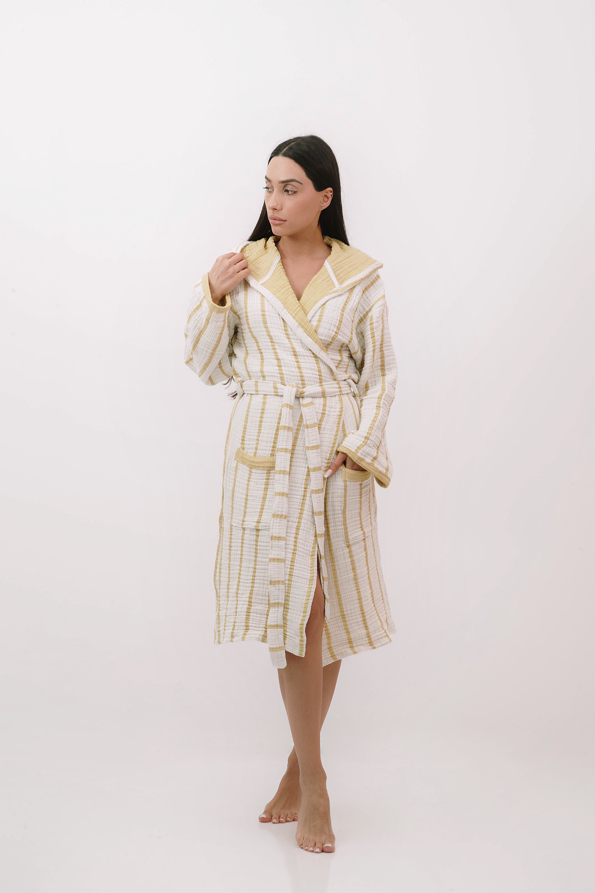 4 Layers Muslin Bathrobe Kimono Robe Bathrobe for Woman & | Etsy