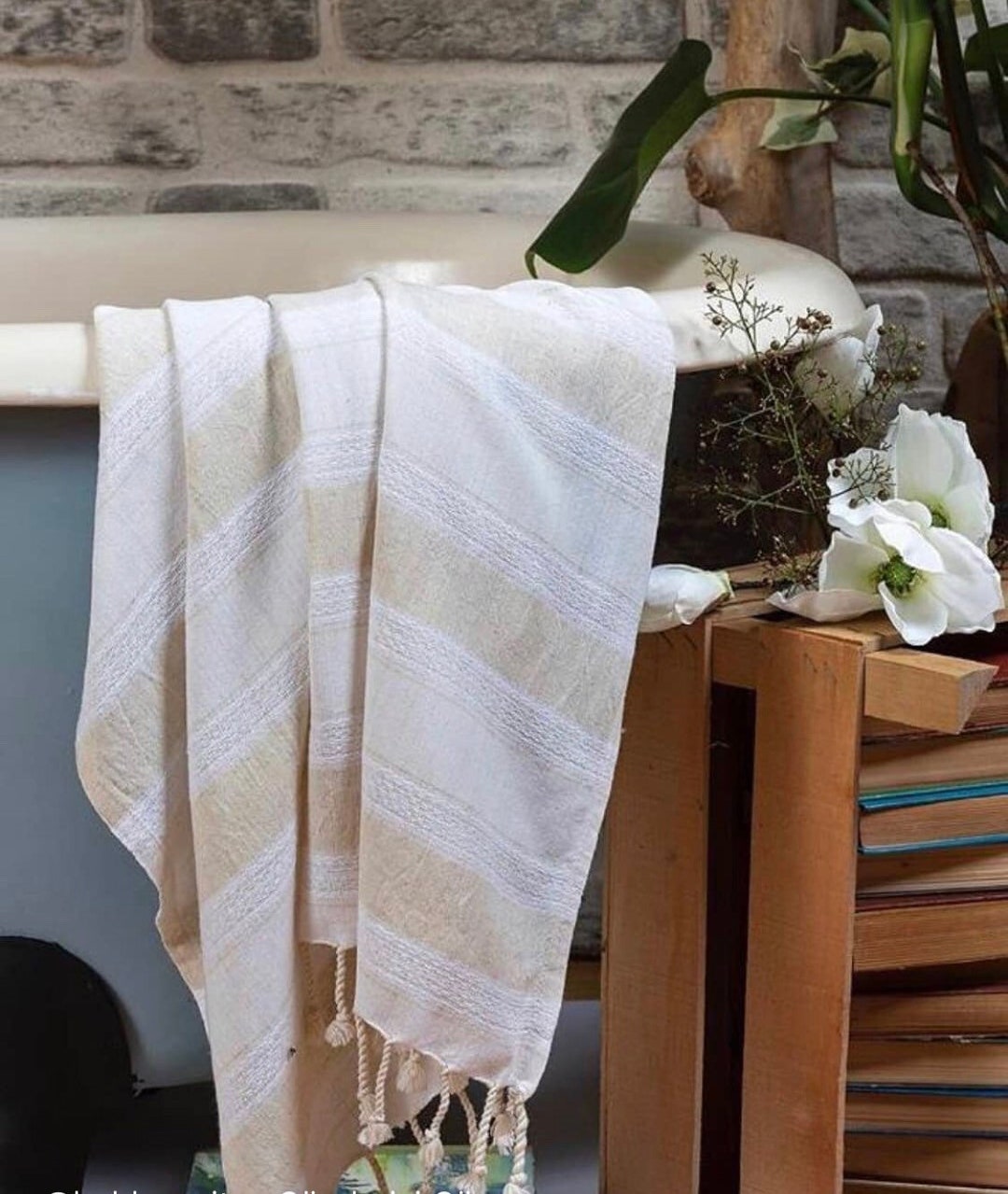 Linen Blend Turkish Peshtemal Towel, Beach Spa Shawl (35x75 Inches) - Etsy
