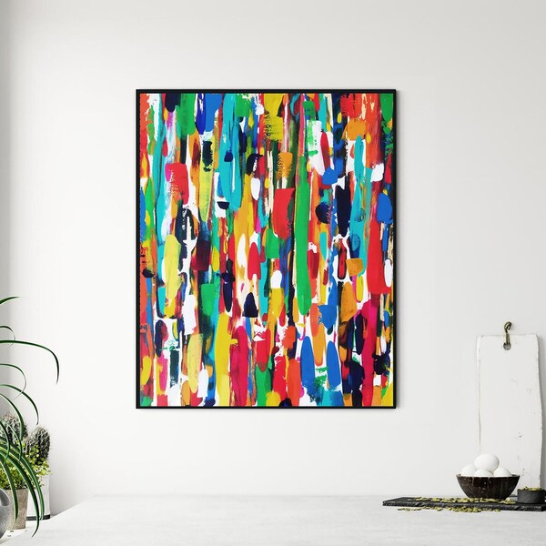 Bold Abstract Art - Etsy