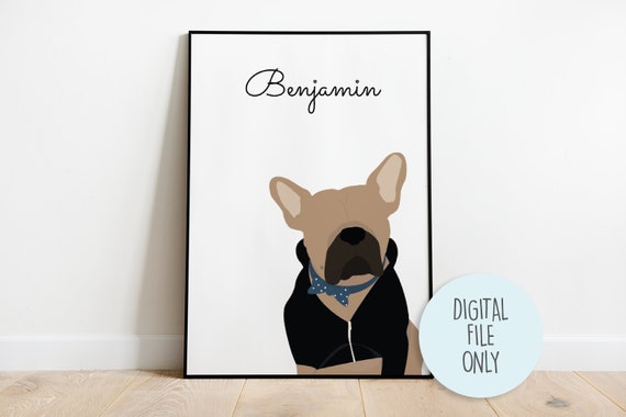 Custom Dog Portrait / Pet Print /custom Pet Portrait /pet - Etsy