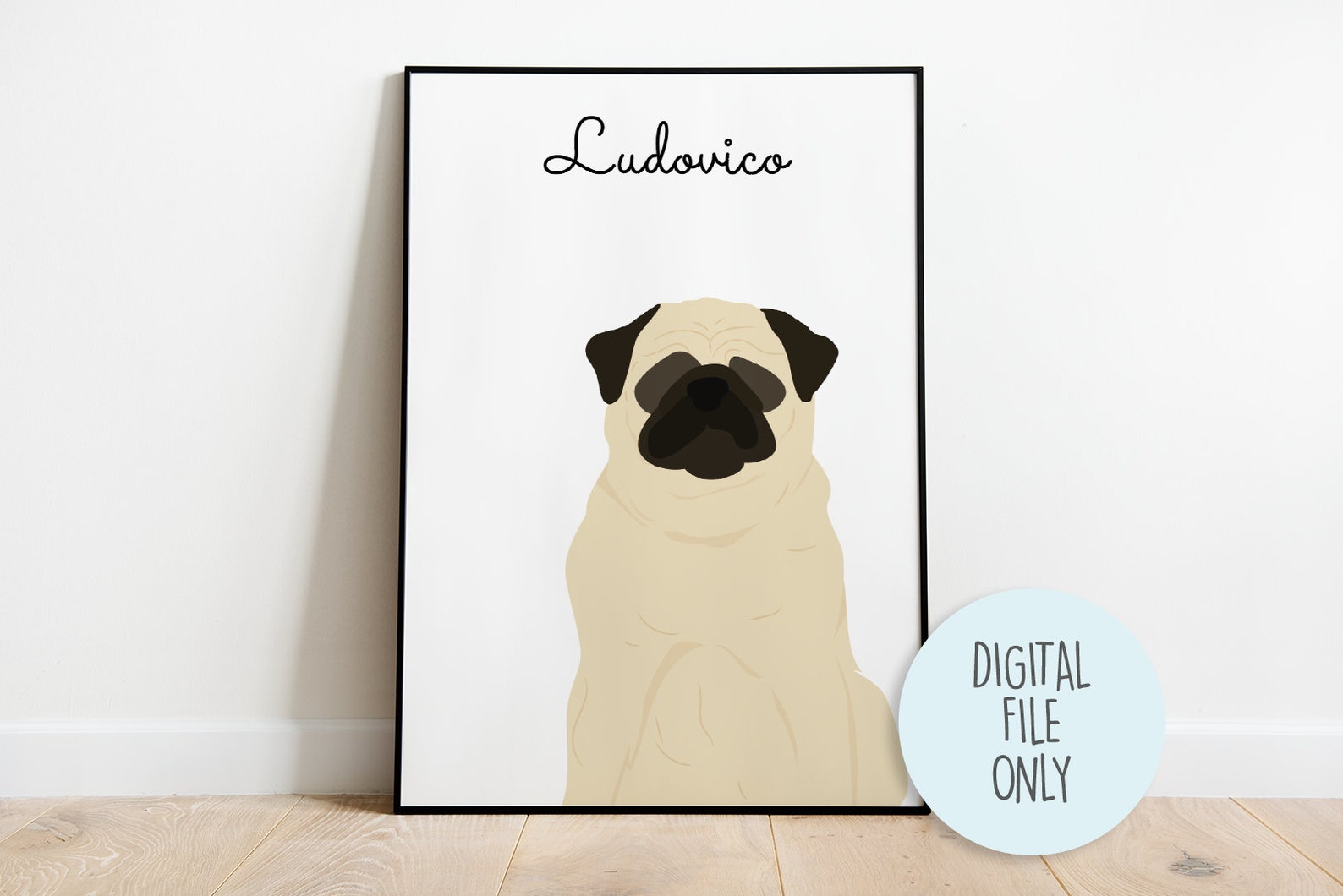 Custom Dog Portrait / Pet Print /custom Pet Portrait /pet - Etsy