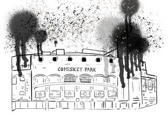 PERSONALIZED COMISKEY PARK Distance Sign Comiskey Park Green - Etsy