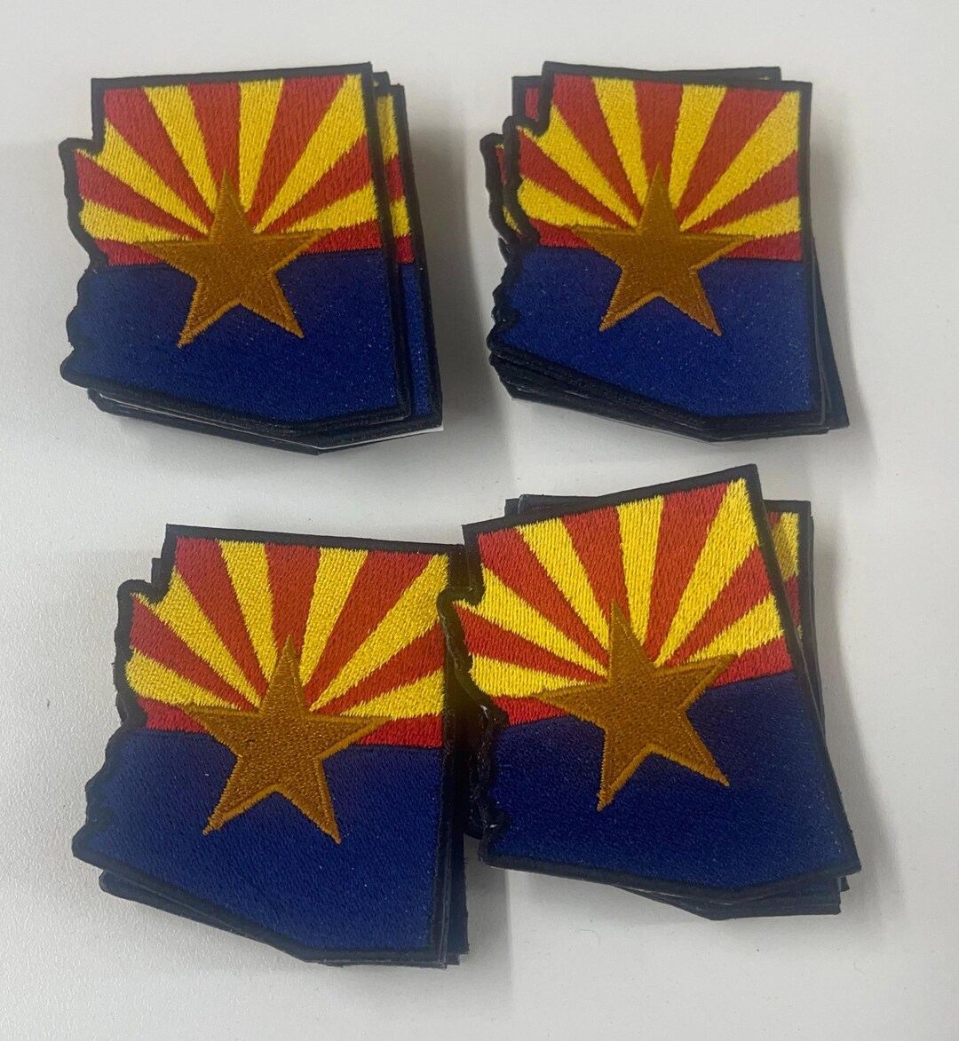 Embroidered Arizona Flag Patch: Iron-on Applique (2.5 X 2.0 In) - Etsy