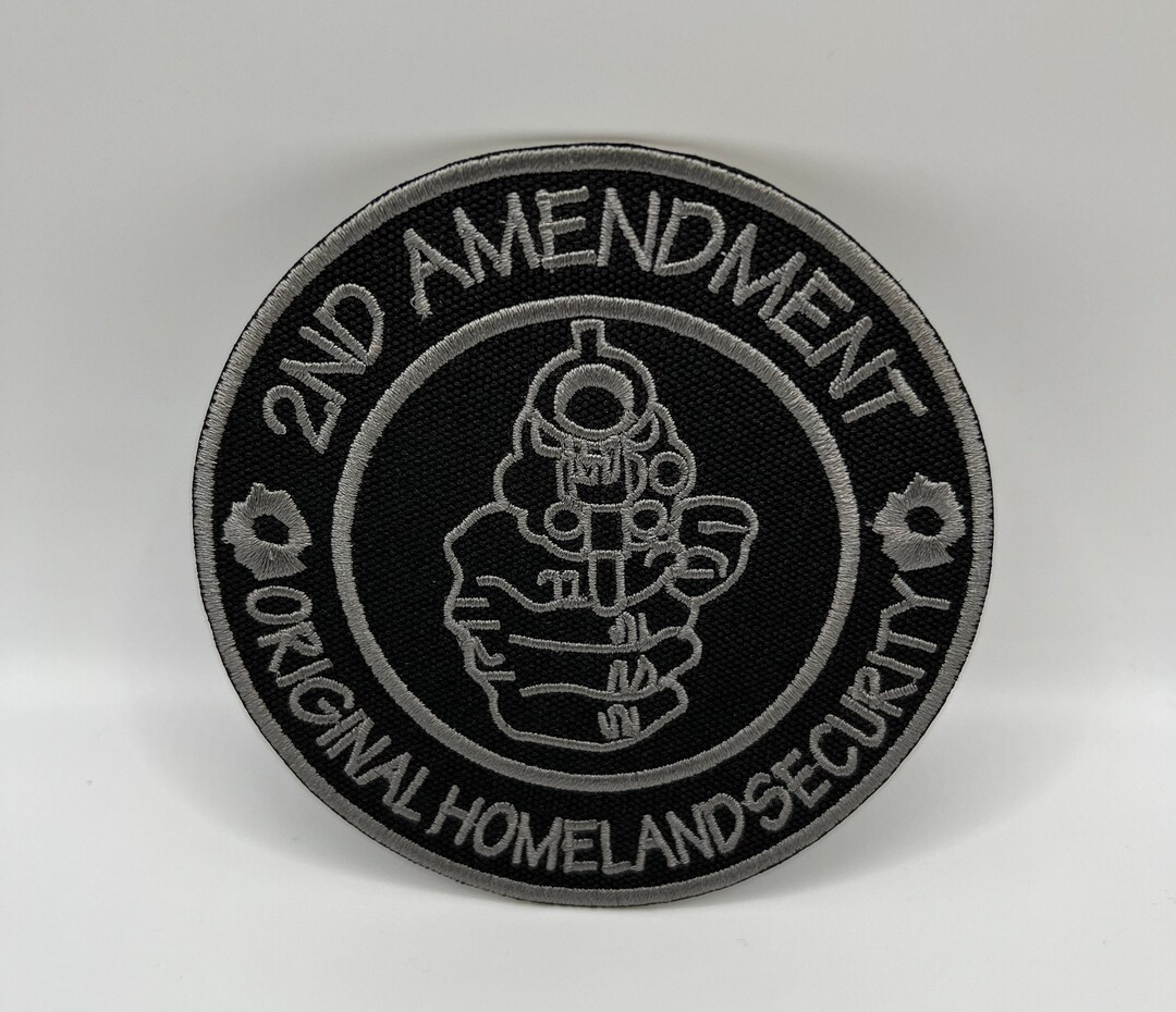 2nd Amendent Patch Home Security Patch Hoop Velcro Patch Made in the ...
