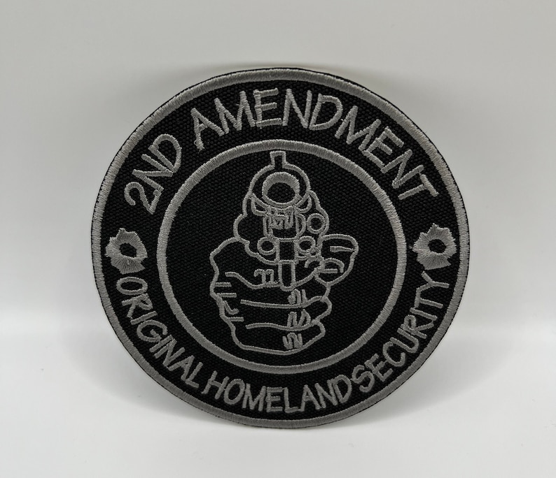 2nd Amendent Patch Home Security Patch Hoop Velcro Patch Made in the ...